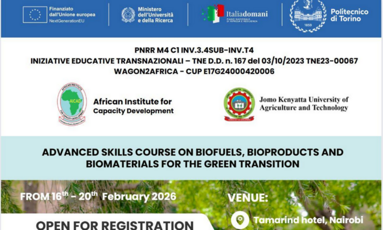 Call for Applications: Advanced Skills Course on Biofuels, Bioproducts ...