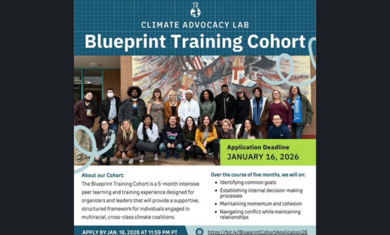 Tight Deadline: Apply Now for the Climate Advocacy Lab Blueprint ...