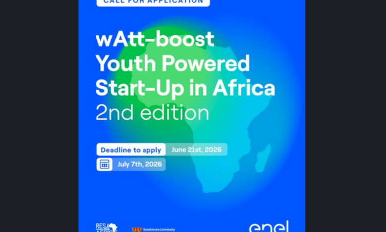 Call for Applications: wAtt-boost – Youth Powered Start-Up in Africa ...